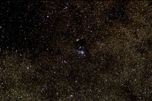 NGC6520 Open Cluster with Ink Blot Nebula - Star Gaze Hawaii